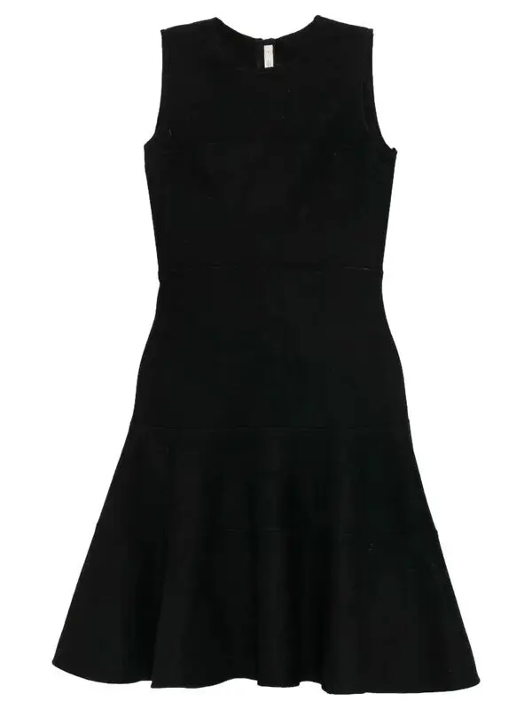 Prada Sleeveless Wool Dress - Black