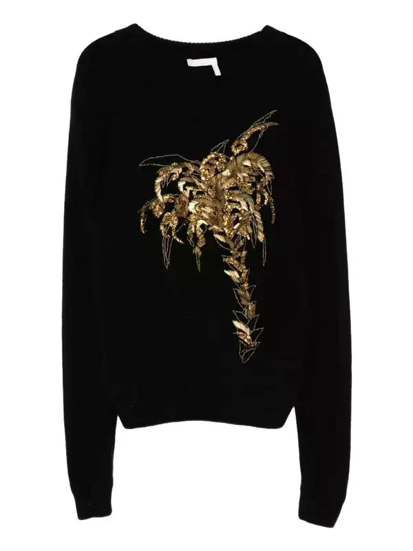 Chloé Metal-embellished Sweater - Black