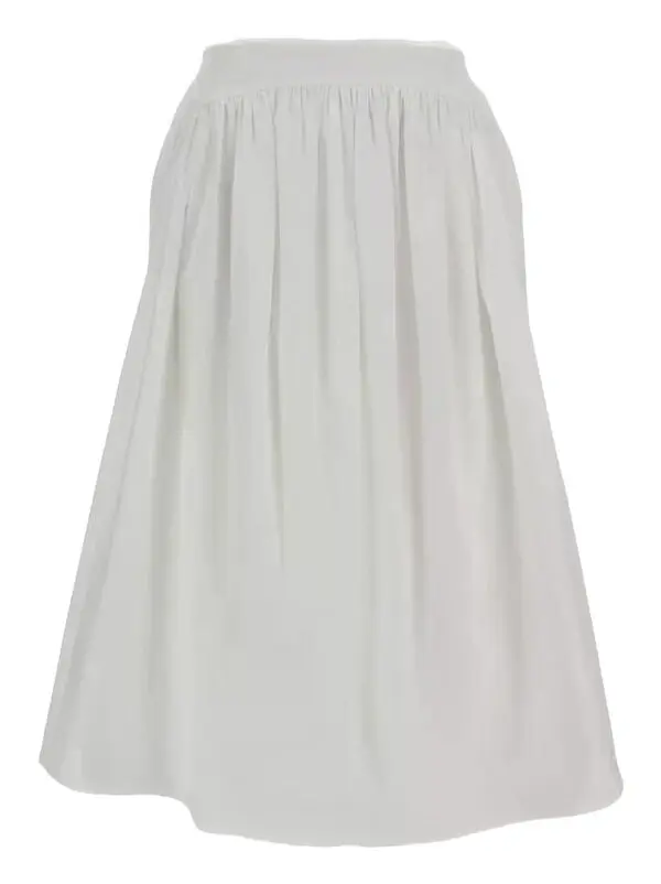Simone Rocha Gathered Midi Skirt - White