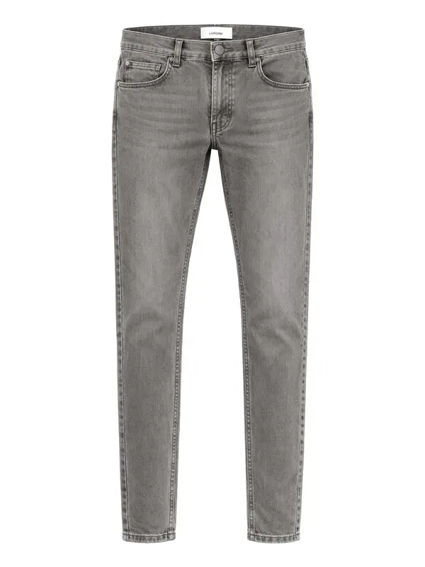 LARDINI Cotton Denim Jeans - Grey