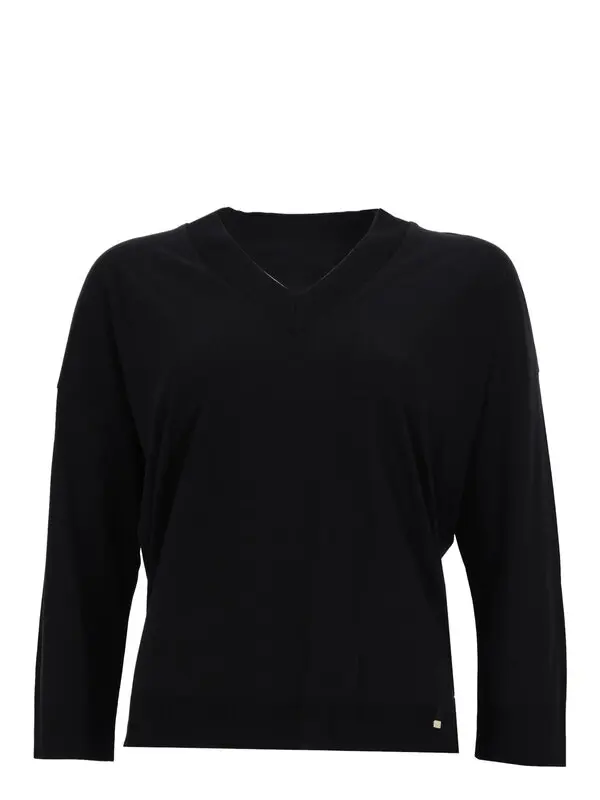 Herno V-neck T-shirt - Black