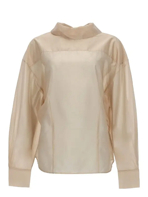 Filippa K Fold Collar Blouse - Ivory