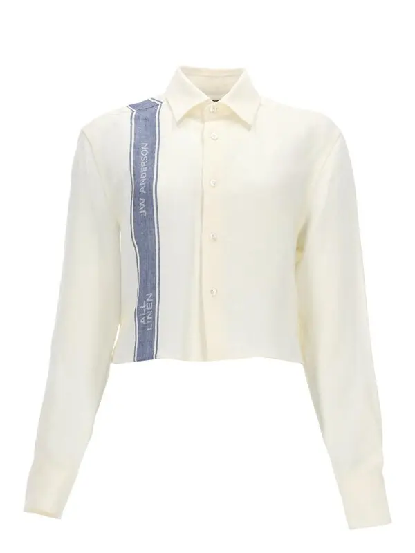 JW Anderson Linen Logo Shirt - White