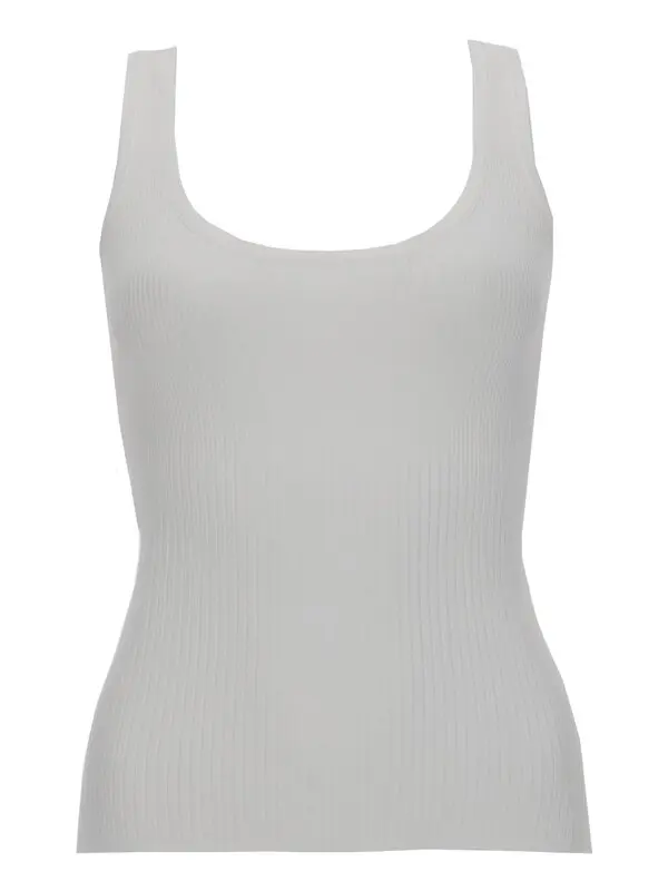Max Mara Viscose Tank - White