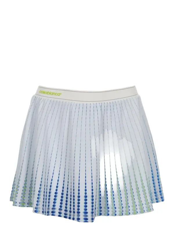 Casablanca Printed Miniskirt - White