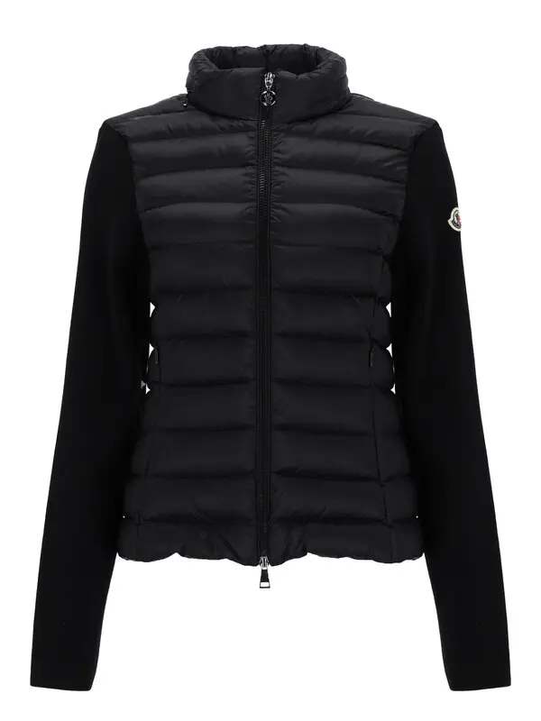 Moncler Padded Zip-up Cardigan - Black