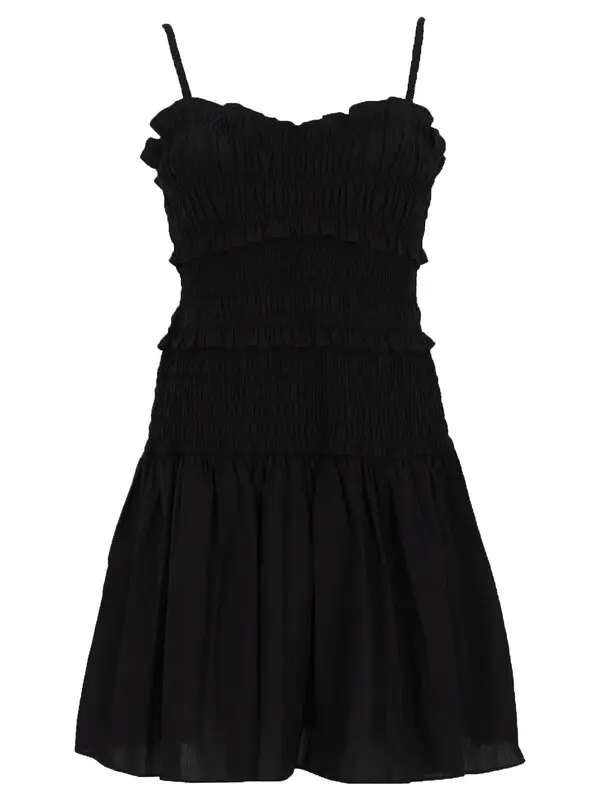 Michael Kors Cotton Mini Dress - Black