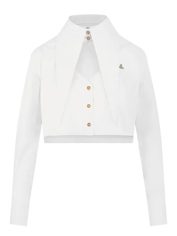VIVIENNE WESTWOOD Cut Off Heart" Shirt - White