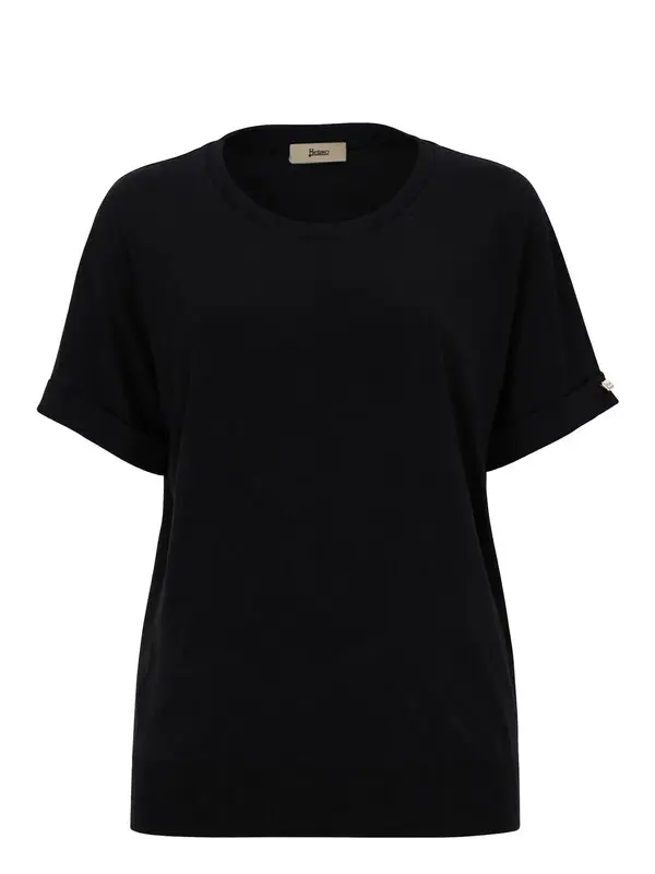 Herno Cotton-blend T-shirt - Black