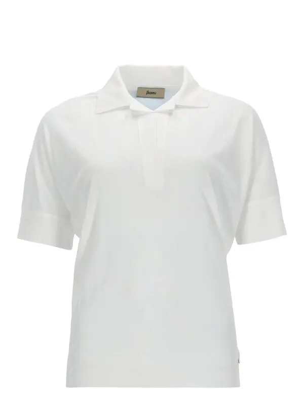 Herno Cotton-blend Polo Shirt - White
