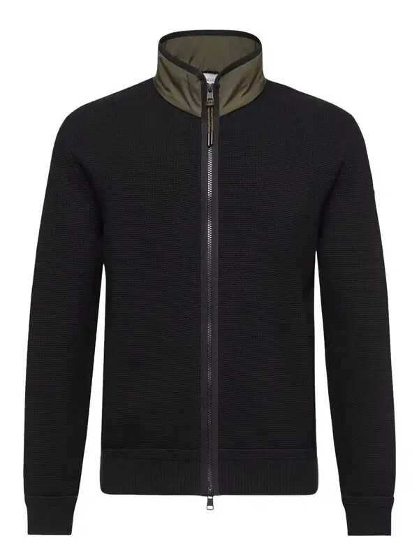 Moncler Zippered Cardigan - Black