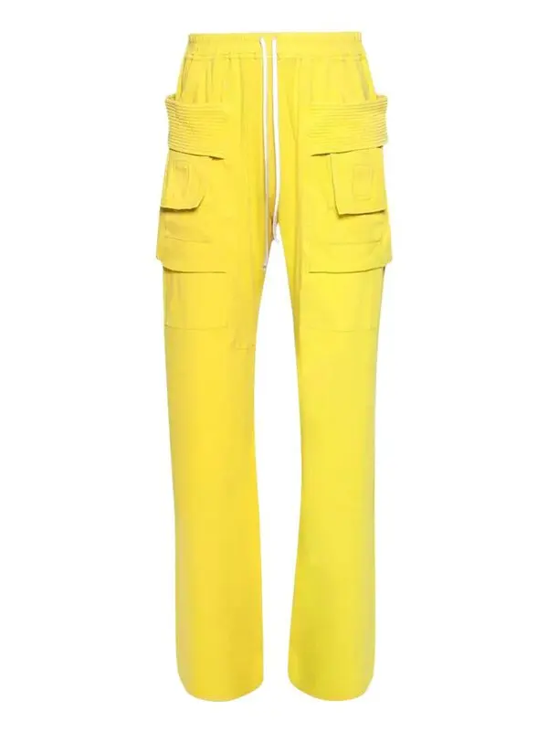 Rick Owens Creatch Cargo Drawstring Trousers - Yellow