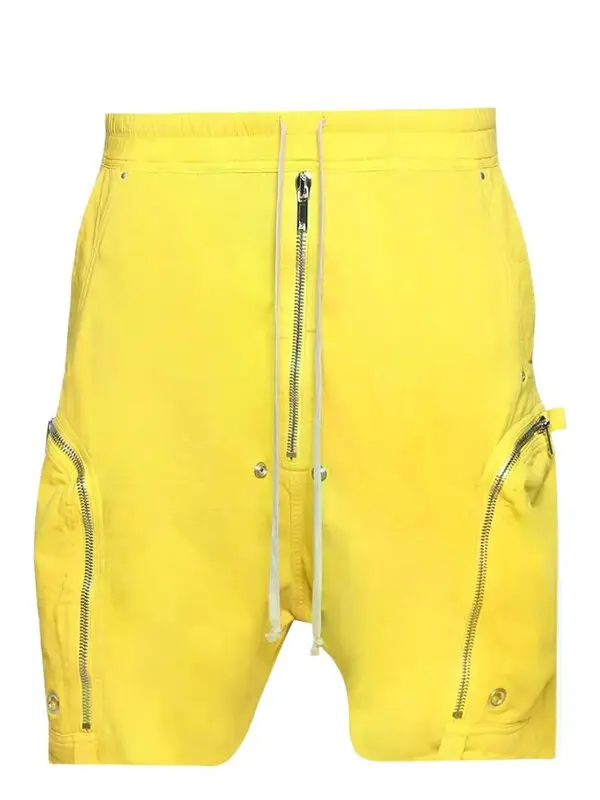 Rick Owens Bauhaus Zip Shorts - Yellow