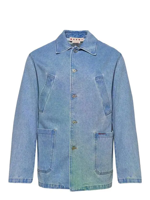 Marni Denim Shirt Jacket - Blue