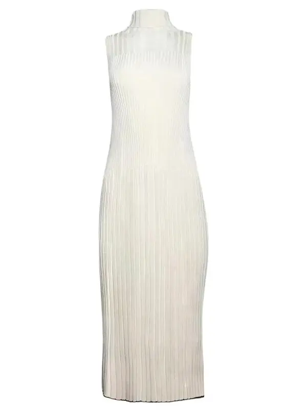 Proenza Schouler Maya Ribbed Maxi Dress - Neutrals