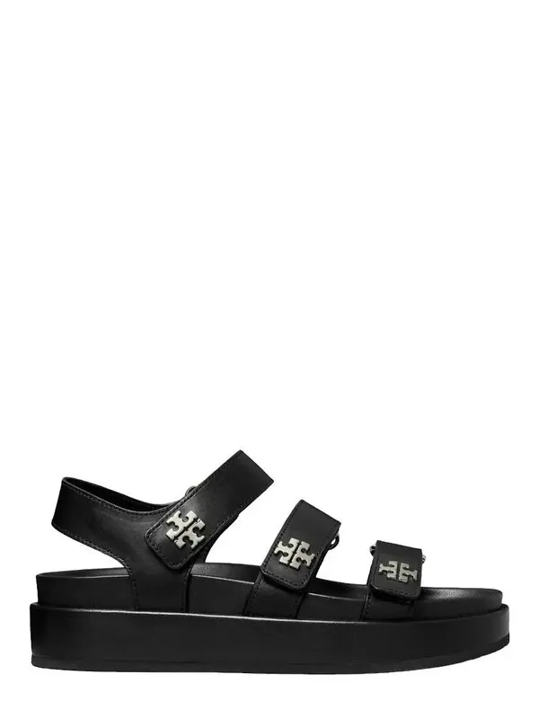 Tory Burch Kira Sports Triple Strap Sandal - Perfect Black/silver