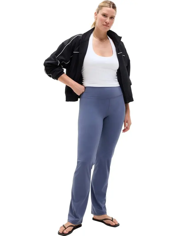 Athleta Elation Ultra High Rise Straight Leg Pant - Celestial