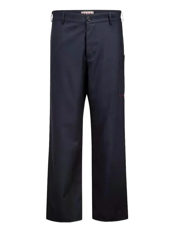 Marni Straight Trousers - Blue