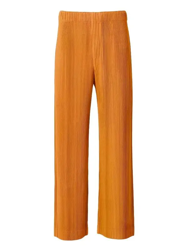 Issey Miyake October Pleated Trousers - Orange
