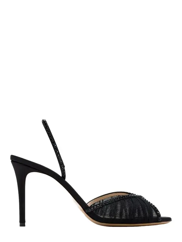 ANDREA WAZEN Jen Embellished Pumps - Black