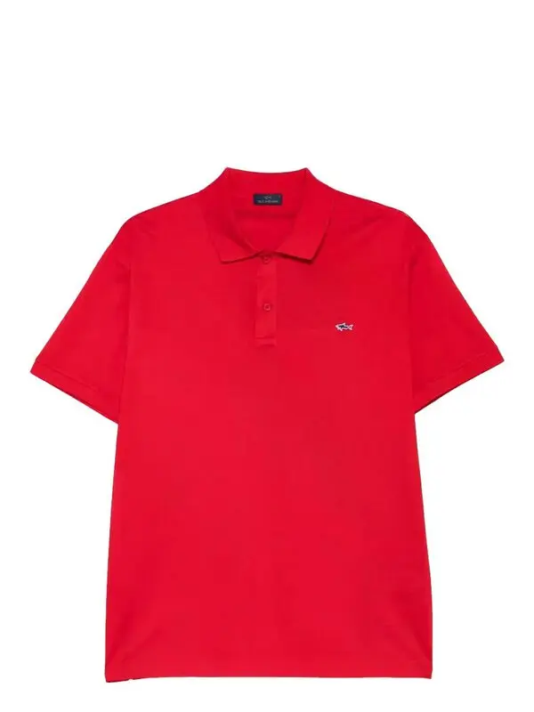 Paul & Shark Embroidered Polo Shirt - Red