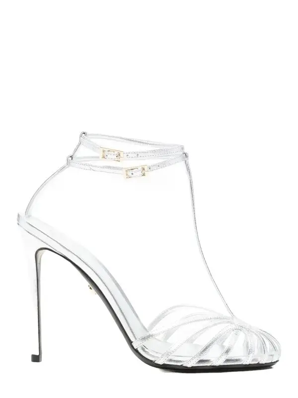 ALEVI MILANO Buckle-strap T-bar Sandals - Silver