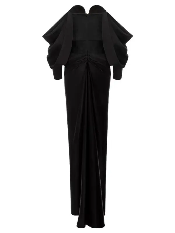 CRISTINA SAVULESCU Sequin-embellished Maxi Dress - Black