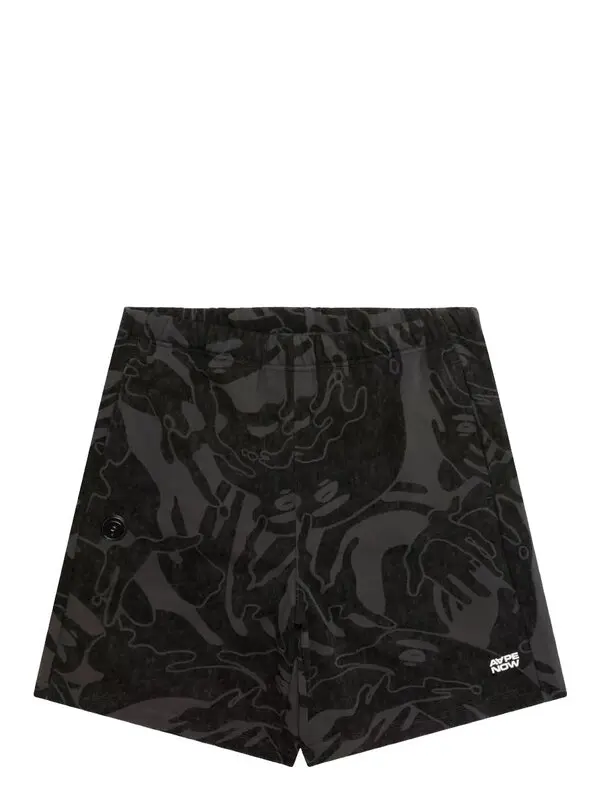 AAPE BY *A BATHING APE Camouflage Pattern Shorts - Black