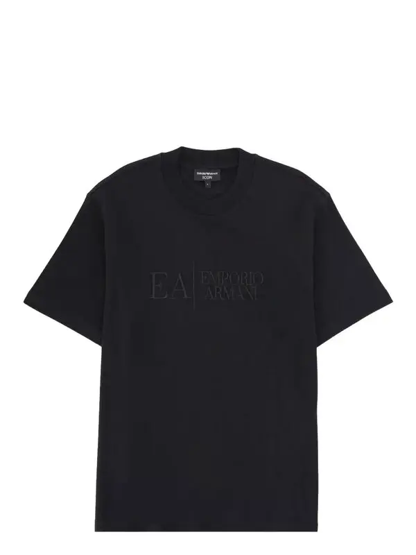Emporio Armani Logo-detail T-shirt - Black