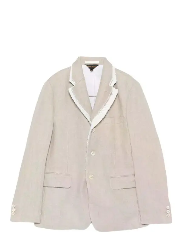 Comme Des Garçons Fringed Blazer - Neutrals
