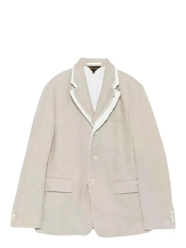 Comme Des Garçons Fringed Blazer - Neutrals