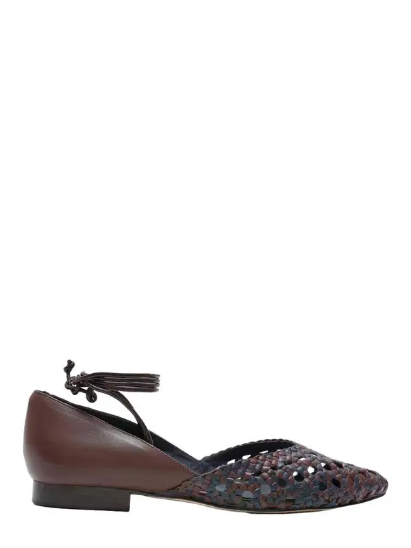 STUDIO CHOFAKIAN Palazzo Centinale Ballet Flats - Brown