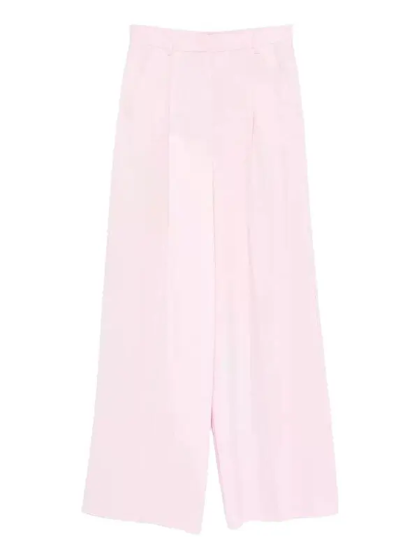 Marella Pleated Wide Leg Trousers - Pink
