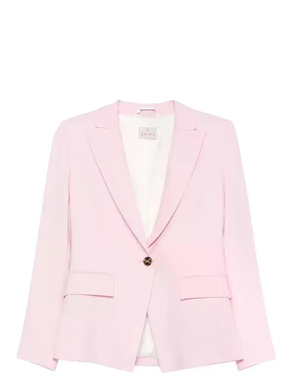 Marella Single-breasted Blazer With Pockets - Pink