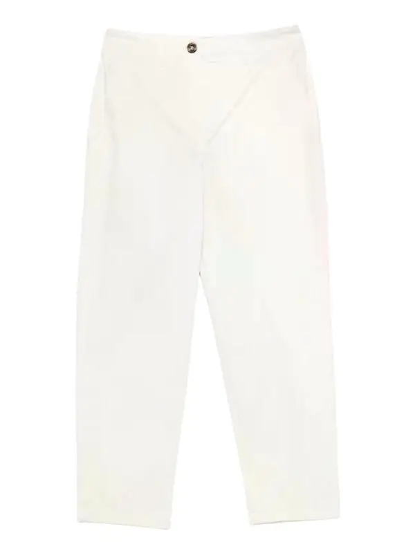 Marella Trousers With Button Detail - Neutrals