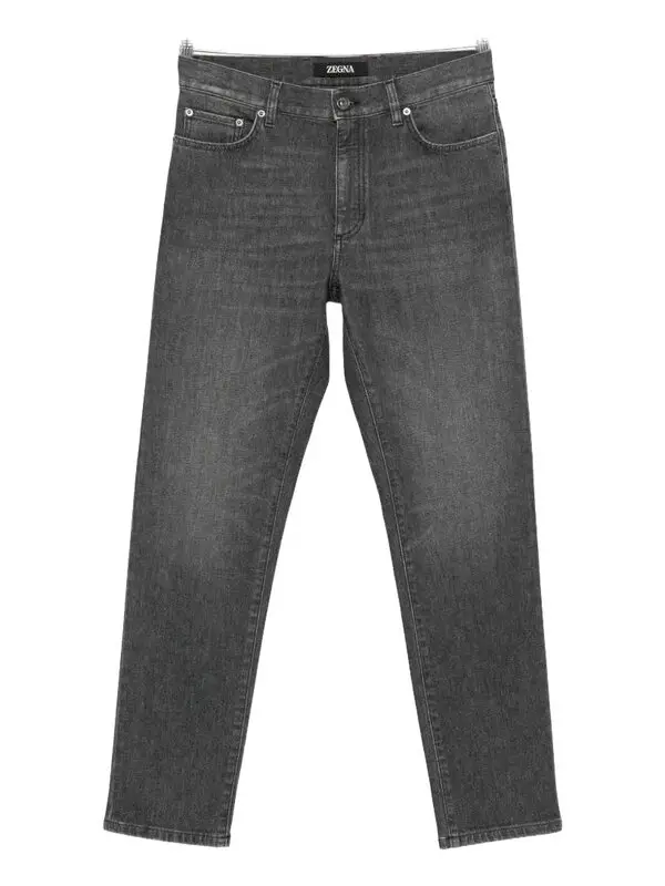 Zegna Straight Leg Jeans - Grey
