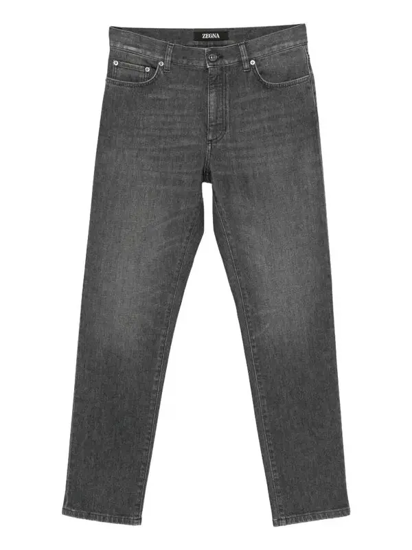 Zegna Straight Leg Jeans - Grey