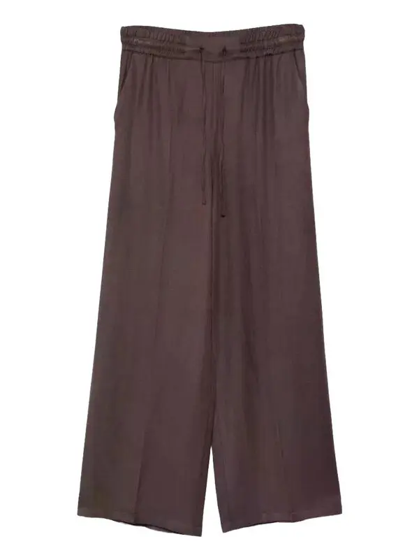 Marella Drawstring-fastening Trousers - Brown
