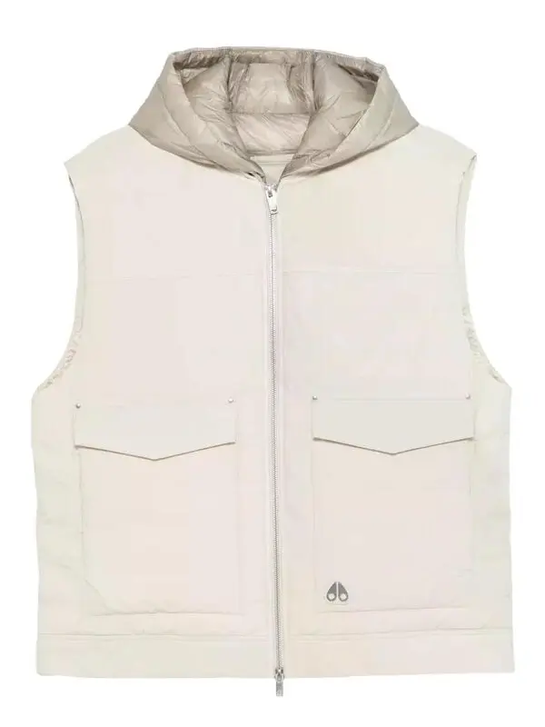 Moose Knuckles Logo-appliqué Gilet - Neutrals