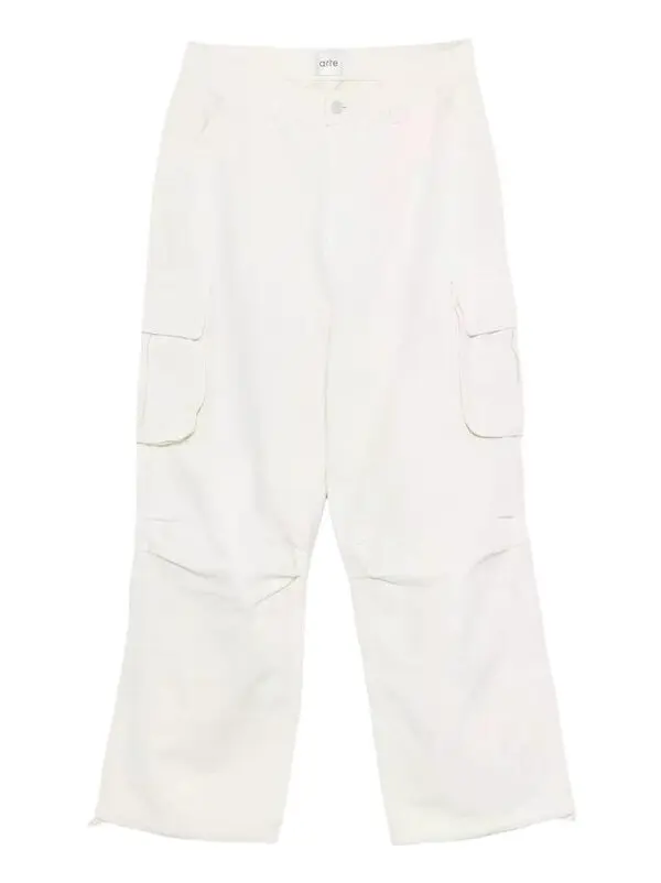 ARTE ANTWERP Straight Trousers - Neutrals