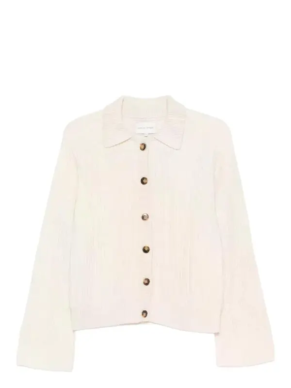 Loulou De Saison Sileta Collared Cardigan - Neutrals