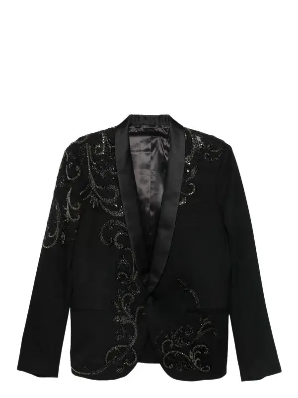 Balmain Crystal-embellished Blazer - Black