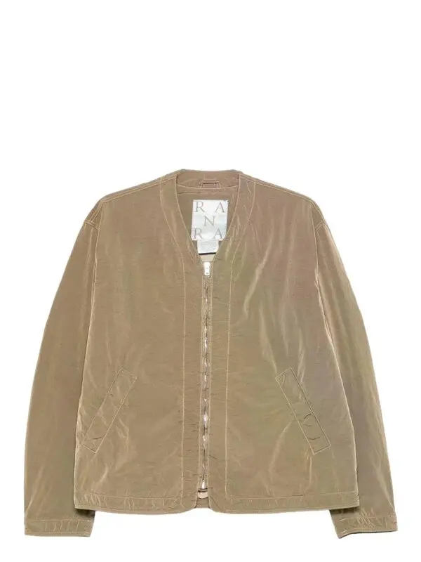 RANRA V-neck Jacket - Neutrals