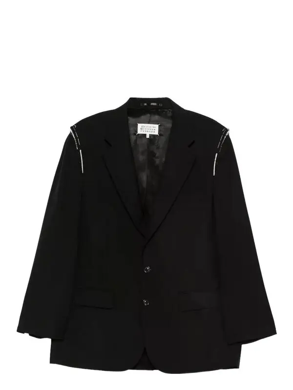 MAISON MARGIELA Cut-out Tailored Blazer - Black
