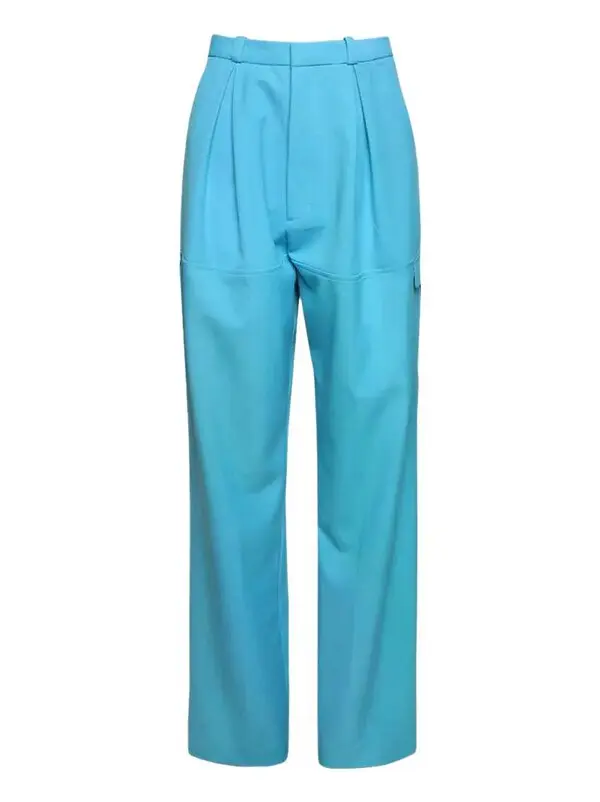 Lhd Ventilo Pleated Trousers - Blue