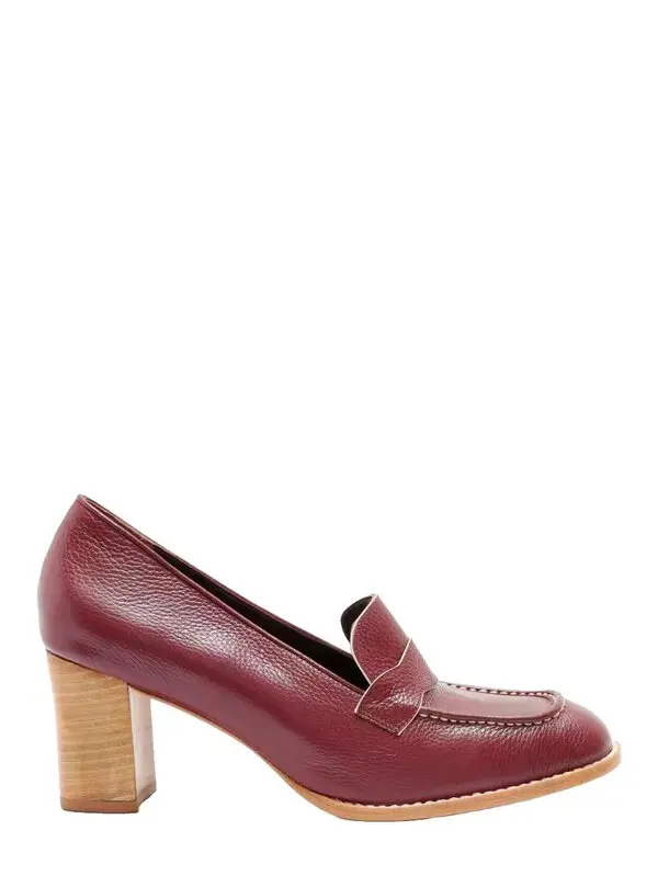 STUDIO CHOFAKIAN Loafer Style Pumps - Red