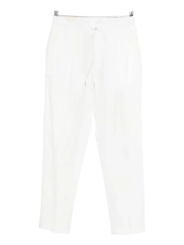 BRIGLIA 1949 Wimbledons Drawstring Trousers - White