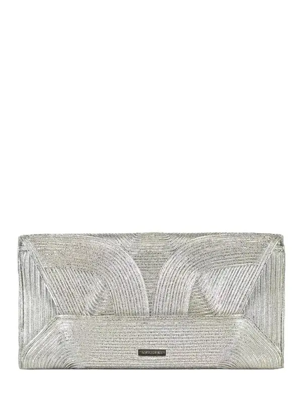AQUAZZURA Vacanza Clutch - Silver