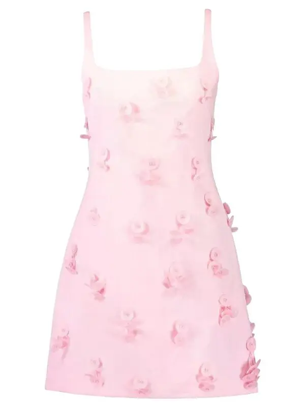 Simkhai Cailinn Floral-appliqué Dress - Pink