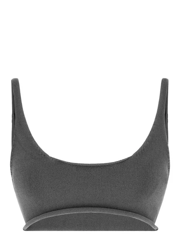 ENTIRE STUDIOS Knitted Crop Top - Grey